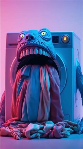 Washing Machine Monster – Glowing Clothes Escape