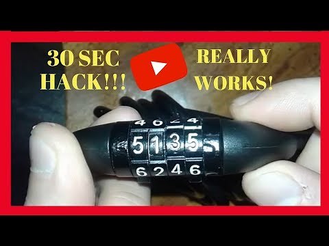 HACK A BIKE LOCK in 30 seconds! (SUBSCRIBE!!!)