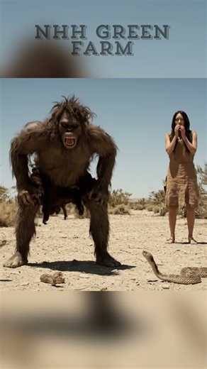 Encounter with a Venomous Snake – Primitive Man Rushes in to Save His Wife! #earlyhumans #shorts