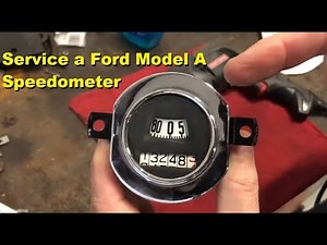How to service a Ford Model A speedometer
