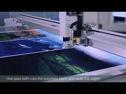 Zünd Cut & Seal - cutting polyester fabric with laser