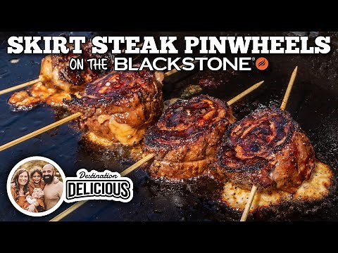 BBQ Skirt Steak Pinwheels | Blackstone Griddles