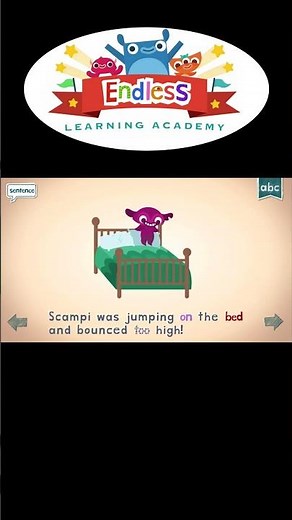 Endless Reader's Alphabet Adventure: Letter B and the Word "Bed" | Part 2 #shorts