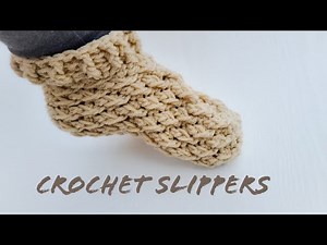 How to Crochet Slippers Easy and Fast#bootieslippers