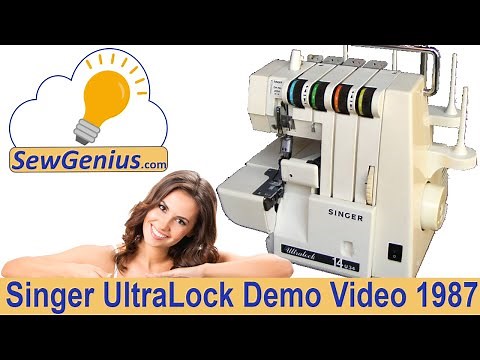 Singer Ultralock Serger Demo Video from 1987