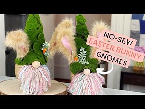 How to Make an Easter Bunny Gnome...No Sew! | DIY Easter Crafts