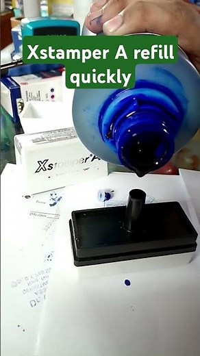 how to Refill Xstamper A quick ink #stamper #inkrefill #stamps #viral #shorts