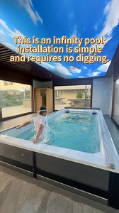87K views · 144 reactions | This is an infinity pool; installation is simple and requires no digging. #swimspa #swimmingpool #villaswimmingpool #hottubs #spapool #jacuzzi #swimming | oceanfutureswimspaDe | Facebook