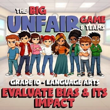 Evaluate Bias & Its Impact BIG UNFAIR ELA Game - No Prep Grade 10 Review