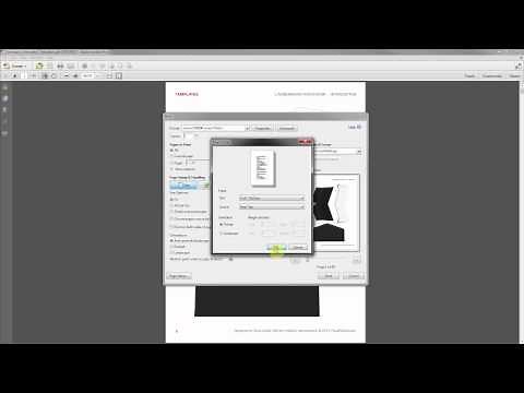How to scale a papercraft design from PDF when printing.