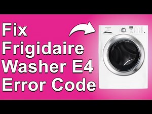 Frigidaire Washer E4 Error Code (Unbalanced Load Issue - Troubleshoot Guide To Solve Error E4!)