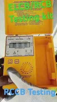 RCCB Testing #electronic #automobile ELCB Testing
