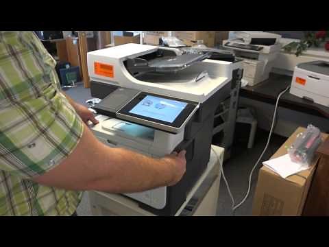 HP LaserJet 500 M525 MFP Laser Printer close look