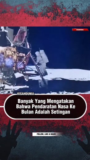 kisah di seluruh dunia on Instagram: "Pendaratan pertama NASA di Bulan terjadi pada 20 Juli 1969 melalui misi Apollo 11. Pesawat ruang angkasa Apollo 11 diluncurkan dari Kennedy Space Center pada 16 Juli 1969, membawa tiga astronot: Neil A. Armstrong, Michael Collins, dan Edwin E. “Buzz” Aldrin. Setelah memasuki orbit Bulan, Armstrong dan Aldrin menggunakan modul lunar Eagle untuk turun ke permukaan, sementara Collins tetap berada di orbit dengan modul komando Columbia. Pada pukul 20:17 UTC, Arm