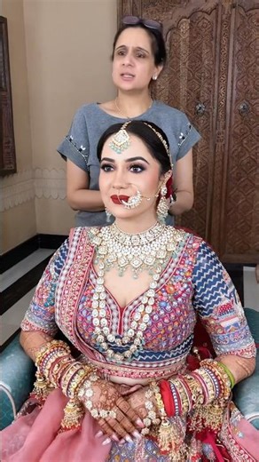 My beautiful bride in making ❤️ Parul Garg