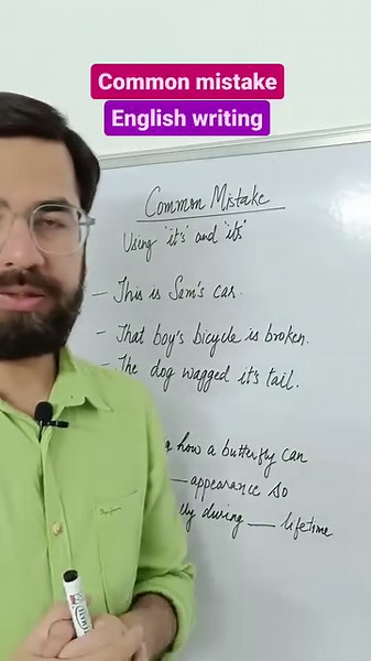 1K views · 139 reactions | A very common mistake using apostrophe s English language tips . . #englishclass #englishtohindi #englishlearningtips #learningenglish #learnenglish #englishgrammartips #grammarmistakes #grammar #grammartips #englishvocabulary #vocabulary #onlineenglishteacher #onlineenglishteacher #OnlineEnglishClass | English by Siddharth | Facebook