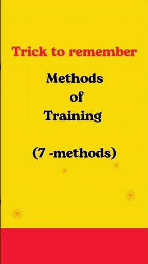 Methods of training | training methods | management | business studies | how to memorise |