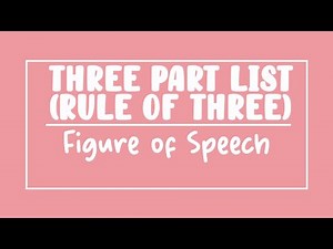 Rule of Three - Figure of Speech