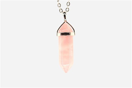 Mystic Gems Rose Quartz Hexagonal Natural Gemstone Pendant Necklace 50cm With Pouch Chakra Reiki Healing Stone FREE UK SHIPPING - Etsy
