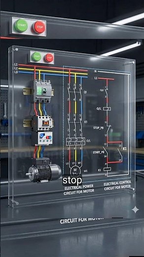 Electrical Power Circuit for Motor | Motor Power Wiring Diagram | Basic Electrical Tutorial