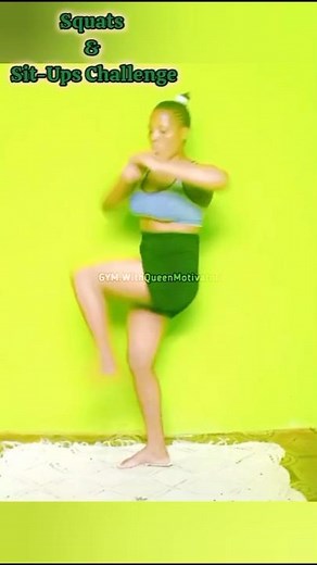 Squats and sit-ups Challenge #music #support