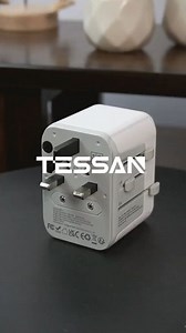 TESSAN Universal Travel Adapter ปลั๊ก แปลงไฟ จีน ปลั๊กไฟ ญี่ปุ่น UK Plug Adapter USB Type C ปลั๊ก แปลง universal | Lazada.co.th
