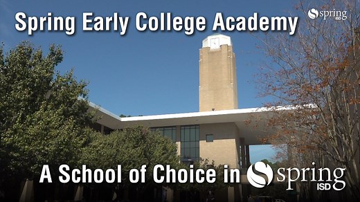 8th grade students and parents: Are you interested in attending Spring Early College Academy next year? Join us for a special showcase on Nov. 10 to learn more about our unique program and how to apply. 11 a.m. : http://springisd.org/SECA-SW1 6 p.m. : http://springisd.org/SECA-SW2 Learn more at https://www.springisd.org/choice | Spring ISD