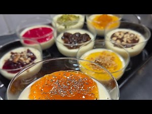 Panna cotta in 8 different variations