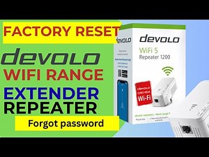 Devolo Range Extender Factory Reset if Not Connecting or forgot Password| Devolo WIFI Repeater Reset