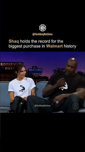 Shaq holds the record for the biggest purchase in Walmart history 🤯💸🥵 | more details in description.