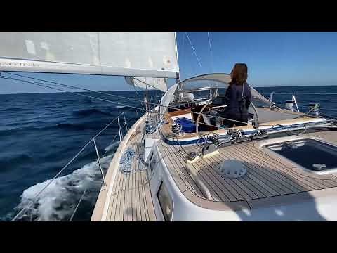 Awesome sailing with our Hallberg-Rassy 48 Mk II l to Allinge (Bornholm)