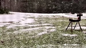 This time-lapse from State College, Pennsylvania, shows the snow buildup over time the morning of Sunday. https://bit.ly/2Li7Pm9 | AccuWeather