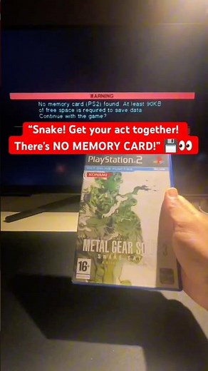 PS2 Nostalgia | Metal Gear Solid 3 (PS2) | Memory Card 🎮 #ps2 #ps2games #nostalgia