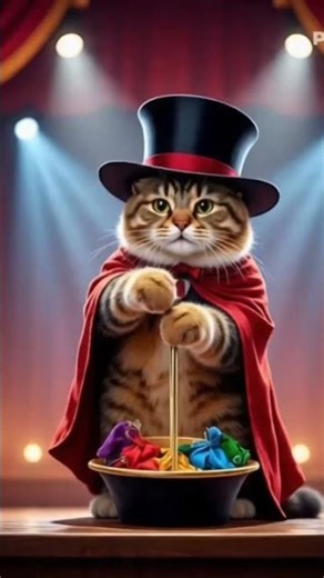 Magician #cartoon #cat #animation #magic #happycats