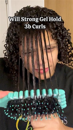 Testing Strong Hold Gel on Type 3 Hair