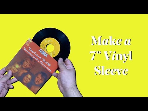 DIY: make a 7" Vinyl Jacket/Card Sleeve + templates included