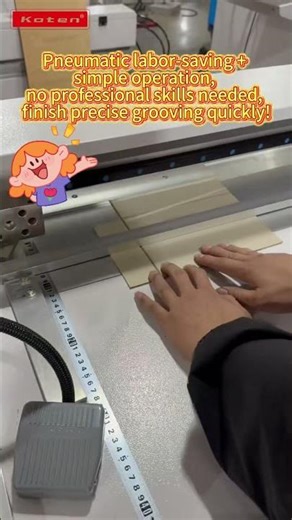 Pneumatic manual grooving machine as stable as a rock!