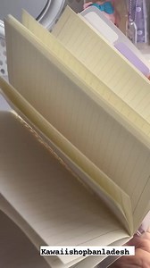127K views · 1.3K reactions | Available in stock A5/B5 detachable loose leaf Notebook 60sheet horizontal line paper book korean stationary Size: A5/B5 Delivery time: 2-4days | Kawaii Shop Bangladesh | Facebook