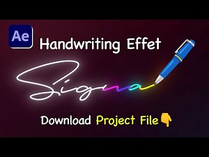 After Effects ✏️ Handwriting Text Reveal Animation | Tutorial | No Plugin