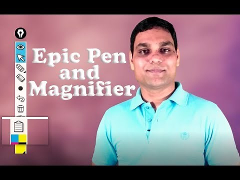 Write on screen with Epic Pen Free | Zoom in Windows 10 | Magnifier Tool