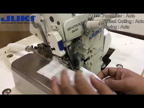 JUKI MO-6700 & MO-6800 Over Lock Stitch Sewing Machine with 3-Sensors Auto Thread Trimming Device