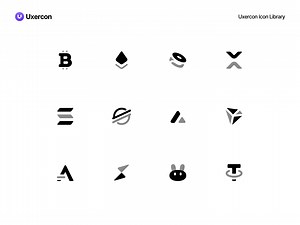 Cryptocurrency - Uxercon Icon Library