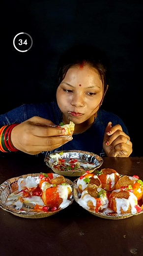 82K views · 1.6K reactions | 3 Plate Dahipuri in 60 Sec Eating Challenge | #reelsviralシ #viralvideoシ #trendingreel #reelschallenge #foodreels #foryouシ #eatingchallenge #ChallengeAccepted #dahipuri | Vivek Varshu | Facebook