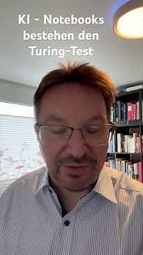 KI - Notebooks bestehen den Turing - Test #Kognition #Imitation #Performativismus