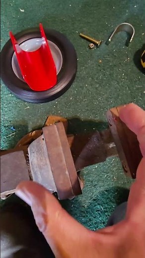 Installing a driveway gate- modify wheel support(5) #shorts