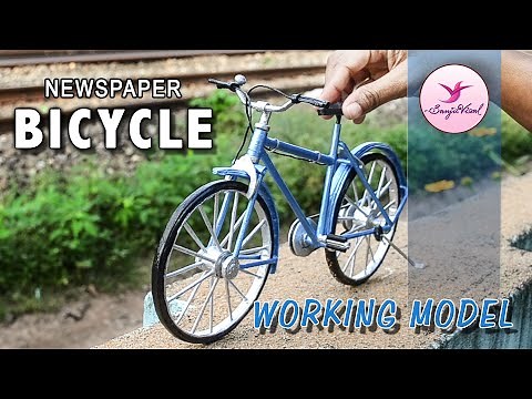 How to make a Newspaper Bicycle | Paper Cycle | DIY Craft | Newspaper Bike