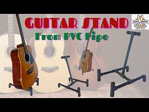 How to make a GUITAR STAND from PVC pipe | DIY