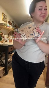 7.2K views · 323 reactions | in our last house I used these thrifted stamps to make a wallpaper look and I’ve missed it ever since! I used the shade Lichen by Fusion Mineral Paint and if you ever pick any paint up by them my code is: SamHolleyfmp to save $ on their site. This is my fave shade of green ever! let me know what you think of the wall  #diy #stampwallpaper #cottagecore #cozyhome #cottagecore | Sam Holley | Facebook