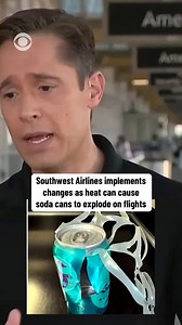 During the last two summers, intense heat in parts of the country has caused beer, seltzer and soda cans to explode on Southwest Airlines flights. In an effort to address the bursting can issue, the airline bought 60 new refrigerated provisioning trucks for Phoenix and Las Vegas, their two hottest hubs, CBS News' Kris Van Cleave reports. https://cbsn.ws/3GaRL2i | CBS News
