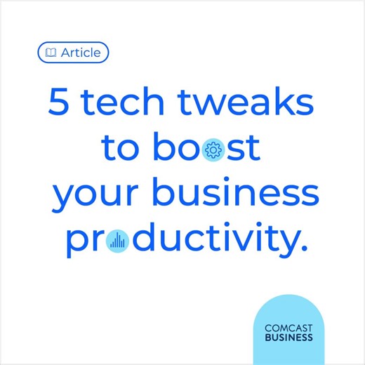 Check out the newest tools and tech to help you increase productivity for your small business. https://comca.st/4edBLbZ | Comcast Business